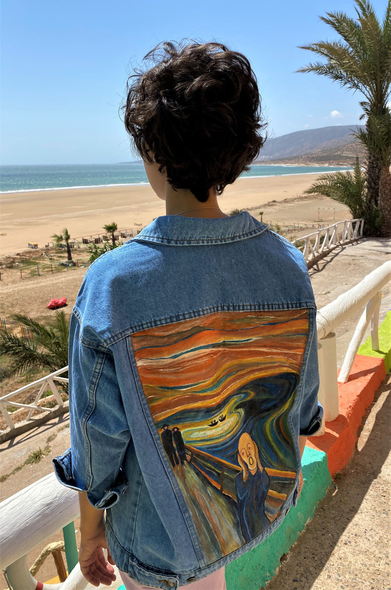 "The Scream" Denim Jacket – ArtiShow Shop