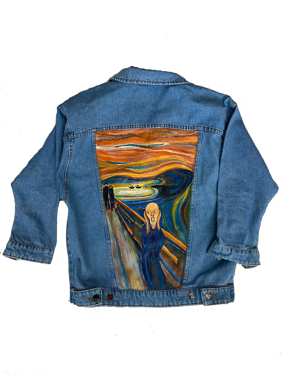 "The Scream" Denim Jacket – ArtiShow Shop