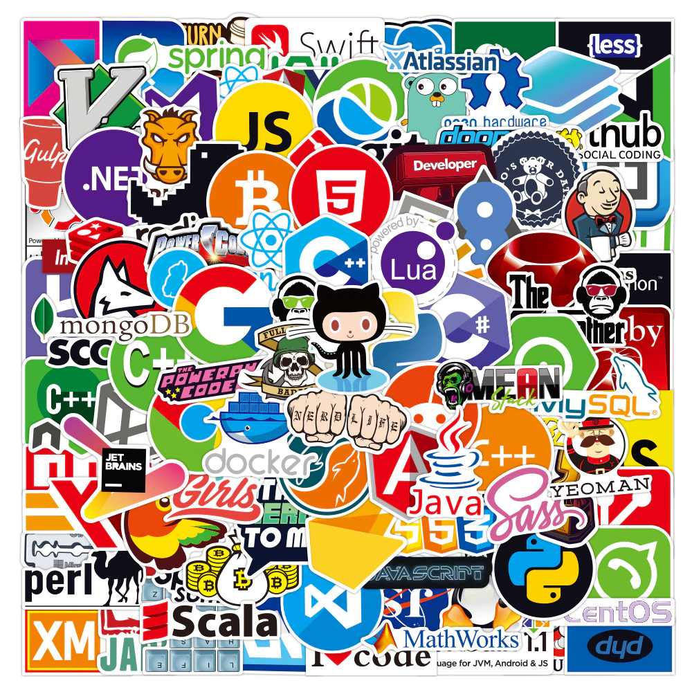 Pack de 40 Stickers "Language Informatique" – ArtiShow Shop